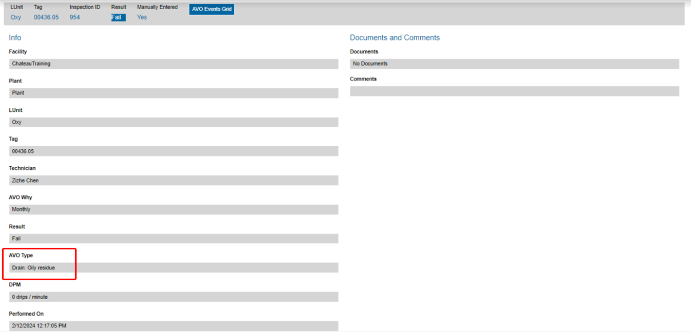 Chateau Drain Inspection Features - LDARtools
